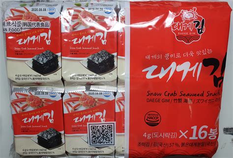 [산모증정][대게김] 대게김 도시락김 4g 32봉 1725239241 울진몰