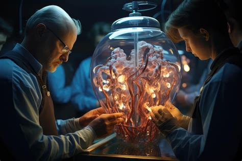 Premium Ai Image A Biotech Laboratory Cultivating Labgrown Organs And