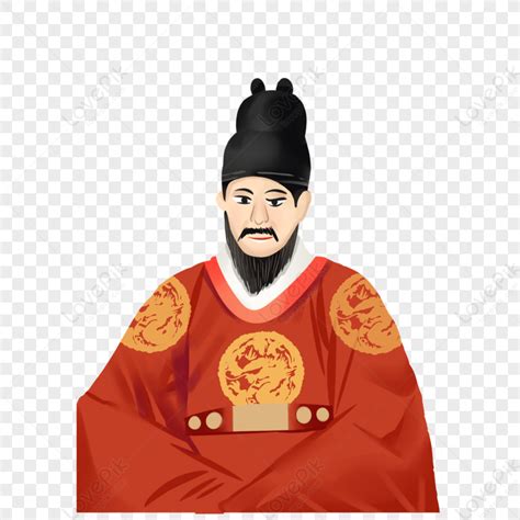 한글날 앉아있는 대한민국 일러스트 세종대왕 전통적인 즐거움 타다 Png 일러스트 무료 다운로드 Lovepik