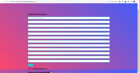 Github Purbayan2014 Django Phishing Predictor Phishing Prediction Web App Based On Ml Which