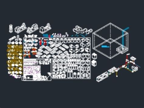 Axonometric Block For Sanitary Installation In Dwg 1 61 Mb Cad Library