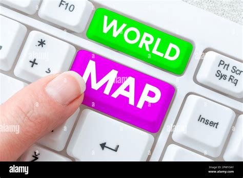Text Showing Inspiration World Map Business Idea A Diagrammatic Representation Of The Surface