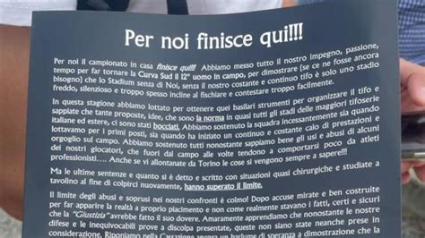 Juventus La Protesta Della Curva Sud Il Nostro Campionato In Casa