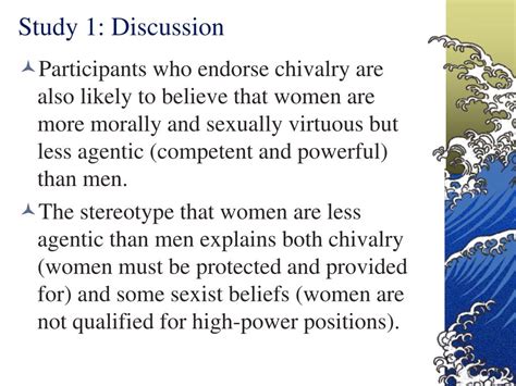 Ppt Chivalry Gender Roles And Sex Stereotypes Of Agency And Virtue