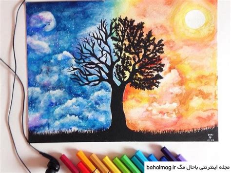 ایده ی نقاشی با مداد رنگی ️ بهترین تصاویر
