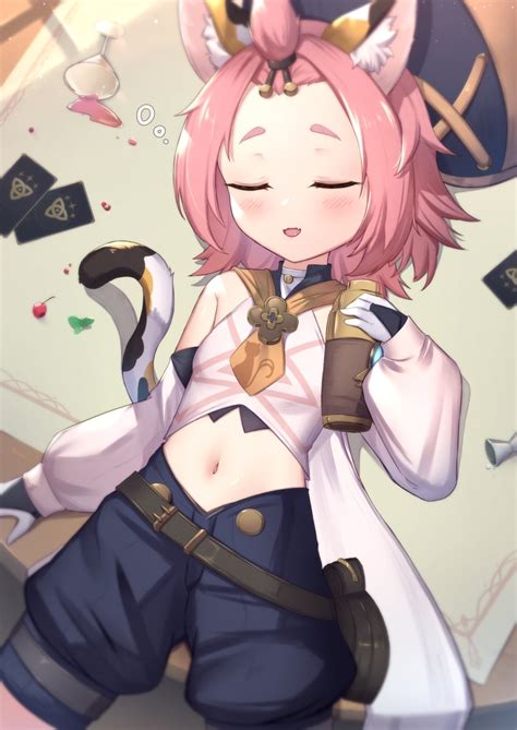 Diona Genshin Impact Drawn By Uneg Danbooru