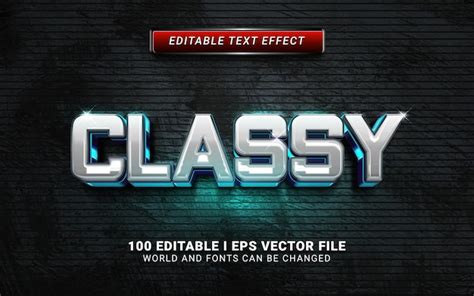 Premium Vector Classy Text Effect