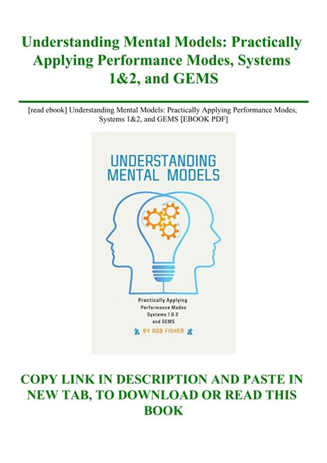 Read Ebook Understanding Mental Models Practically Applying