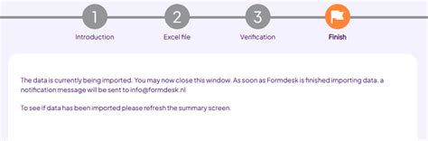 Import Result Entries Formdesk