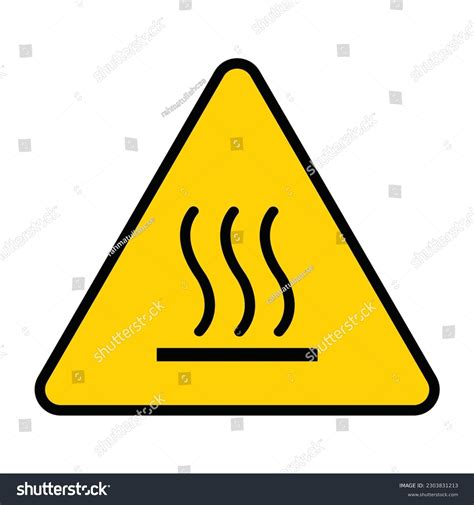 Caution Hot Surface Symbol Sign Vector Stock Vector Royalty Free Shutterstock