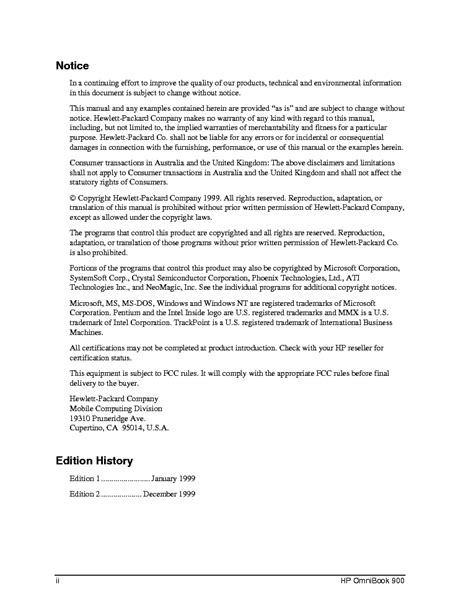 Hp Omnibook 900 Service Manual Download Schematics Eeprom Repair Info For Electronics Experts