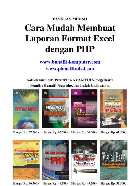 Pdf 35515861 Script Php Membuat Report Format Data Ms Excel Dokumen