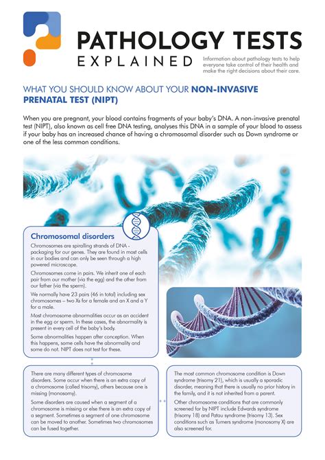 Pathology Tests Explained Patient Information Sheets