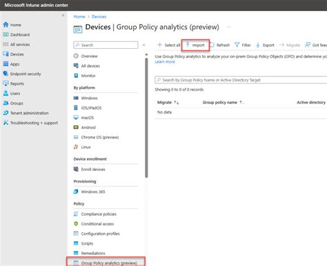 Group Policy Analytics For Migrating Group Policies To Intune