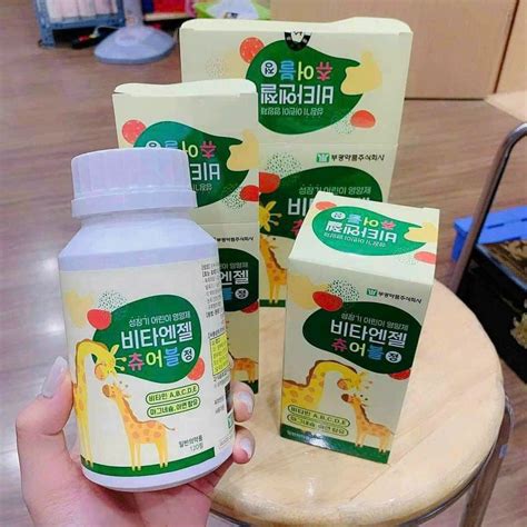 Viên Kẹo Ngậm Canxi Hươu Cao Cổ Tăng Chiều Cao Cho Bé