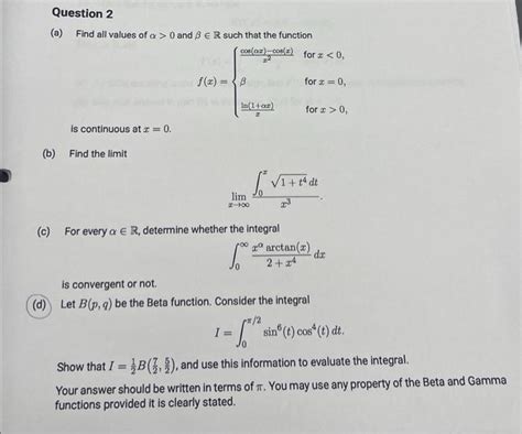 Solved a Find all values of α and βR such that the Chegg com