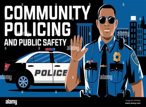 Community Policing Improves Trust And Security In Neighborhoods Stock Vector Image And Art Alamy