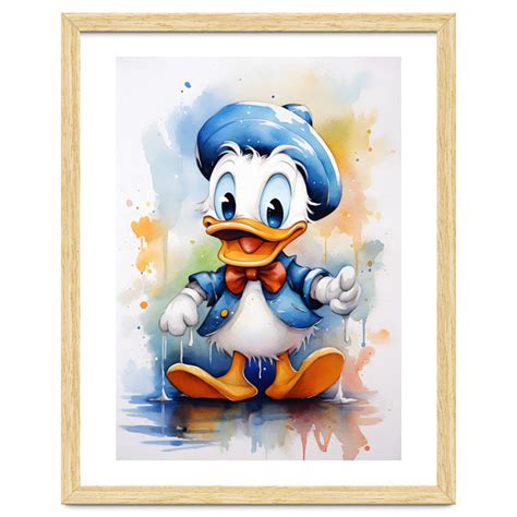 Donald Duck Art Print By Tleopard Arthaus