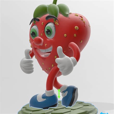 Archivo Stl Beautiful Strawberry 🍓 ・plan Imprimible En 3d Para