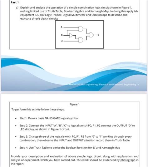 solved part 1 a explain and analyse the operation of a