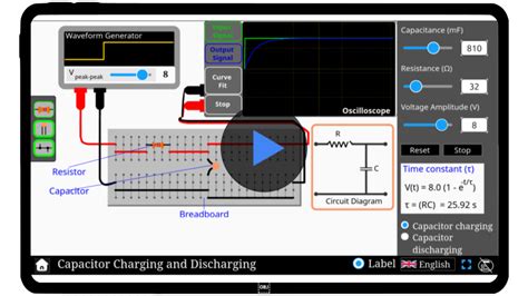 Capacitor Charging And Discharging Simulator