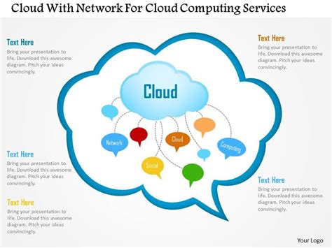 Cloud With Network For Cloud Computing Services Ppt Slides Powerpoint Slide Templates Download