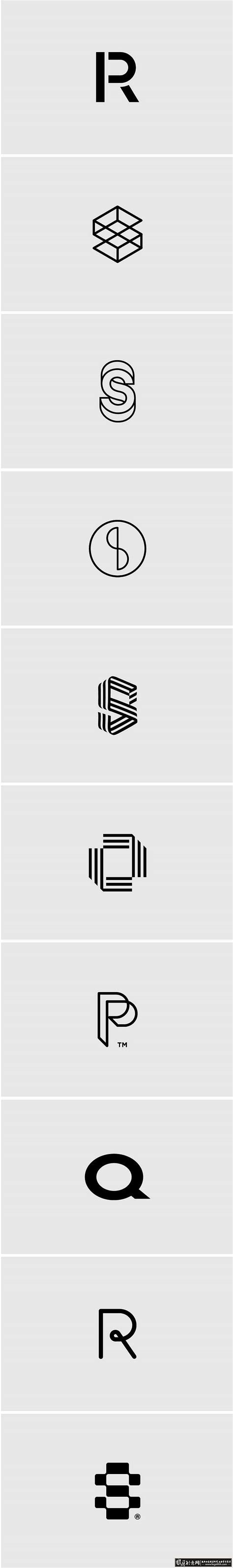 标志logo 创意英文字母设计 字母logo设计 字母变形设计 字体设计 字体logo设计 创意图形设计 狼牙创意设计灵感图库创意素材