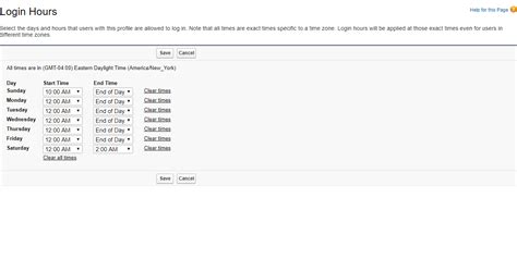 Restrict Login Access Time