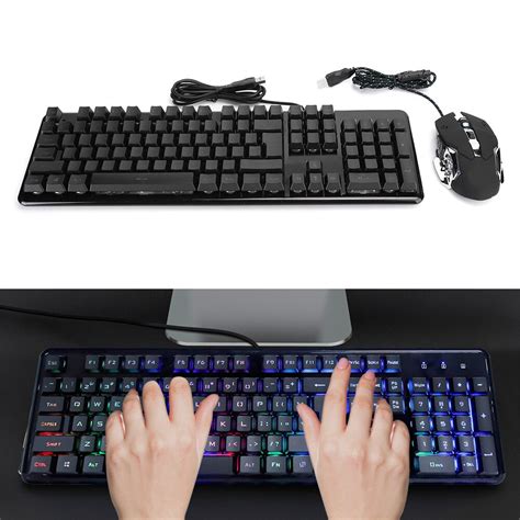 Wired Gaming Keyboard And Mouse Set With Backlight Grandado