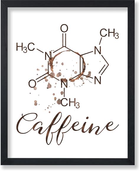Poster Master Caffeine Poster Coffee Print Caffeine Molecules Art T For Men