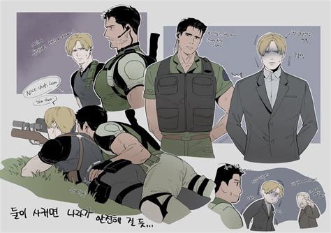 Chris Redfield And Leon S Kennedy Resident Evil And 2 More Danbooru