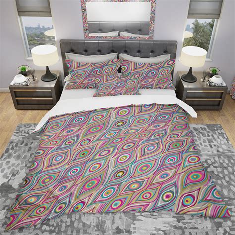 Design Art Abstract Pattern Bohemian Abstract Duvet Cover Set Microfiber Polyester Wayfair