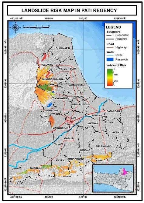 landslide risk map in pati regency download scientific diagram