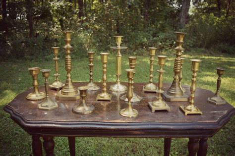 Brass Candlestick Collection — Vintage Rental Co