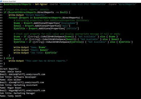 graph powershell expand property