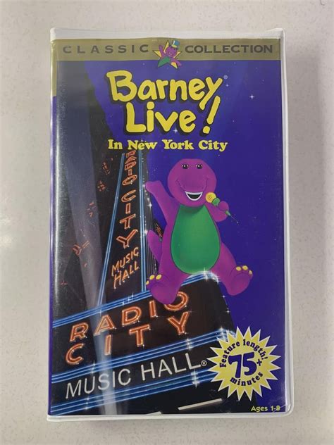 Barney Live In New York City Vhs 1994 Etsy