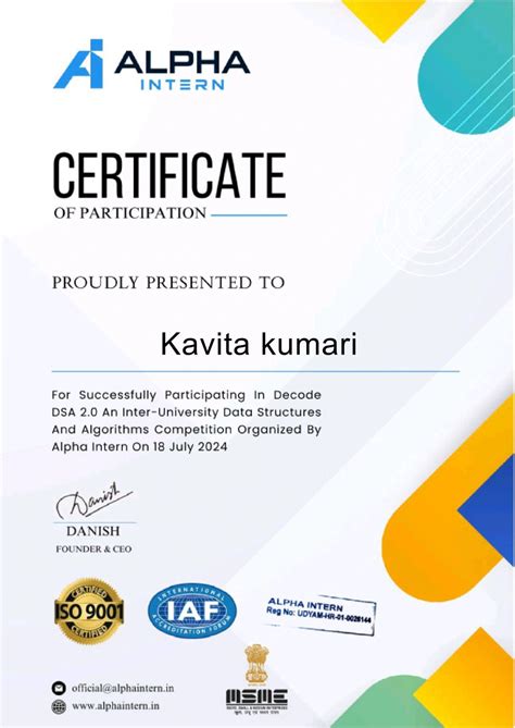 Kavita Kumari On Linkedin Excited To Share My Experience In Decode Dsa