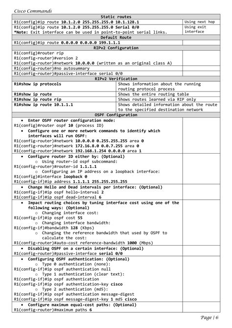 Cisco Commands List For Beginners Ccna Ccnp Pdf Operating