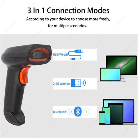 Bar Scanenr Wireless 2d Barcode Scanner Bluetooth Vicedeal