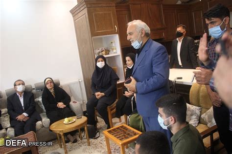 تصاویر قدردانی سردار ملکی و رنگرز از خانواده شهید محمد یزدانی