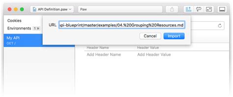 Import Api Blueprint Definitions Rapidapi For Mac Documentation