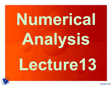 Solutions Of Linear Systems Of Equations And Matrix Inversion 4 Numerical Analysis Lecture