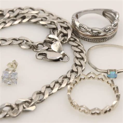 Silver Jewelry 5 Pieces Property Room
