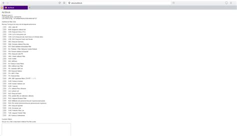 about adblock page with custom filter selection followup to 267 · issue 403 · brave brave