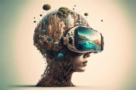 Premium Ai Image Concept Of Artificial Intelligence And Virtual Reality