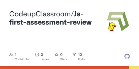 Github Codeupclassroomjs First Assessment Review