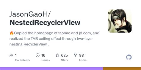 Github Jasongaoh Nestedrecyclerview Copied The Homepage Of Taobao And Jd And Realized