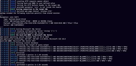 Sql Injection In Microsoft Sql Server 2017 Problem Retrieving Db Names
