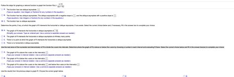 Solved Use The Real Zeros Of The Numerator And Denominator