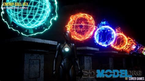 Unreal Engine Asset Niagara Ray Vfx Pack Energy Ray Hit Effects